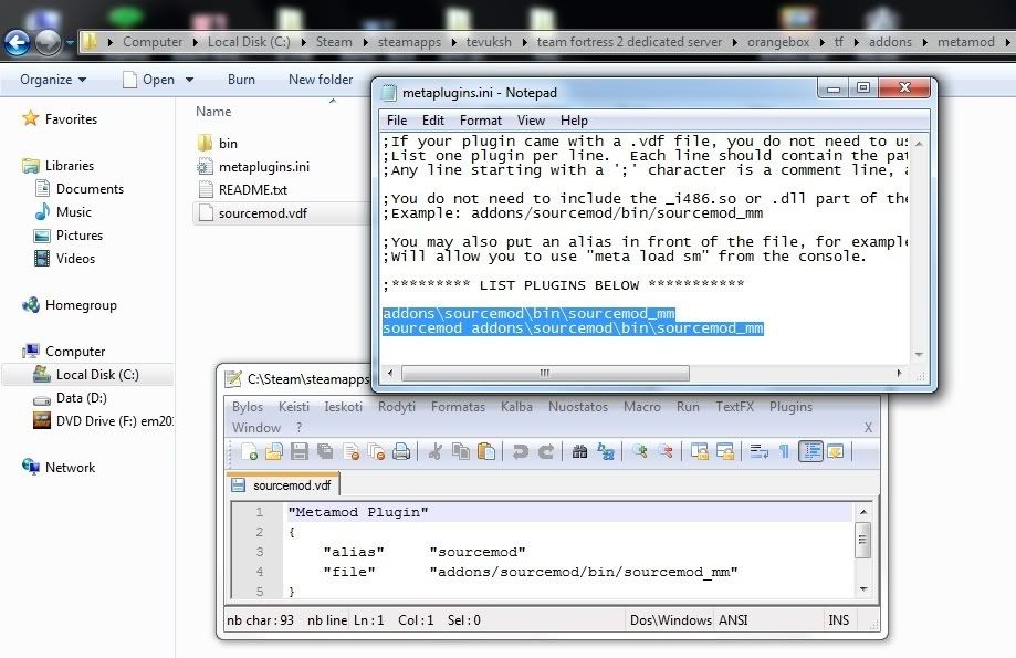 Metamod+Sourcemod=Not working - AlliedModders