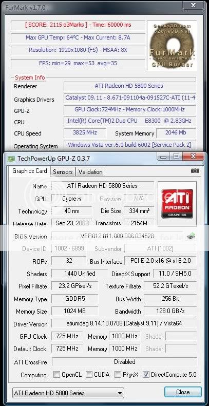 SAPPHIRE Radeon HD 5850: Catalyst 9.11 vs. 10.3a | Overclock.net