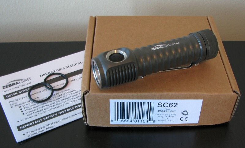 Zebralight SC62 (XM-L2, 1x18650) review: RUNTIMES, BEAMSHOTS, VIDEO and ...